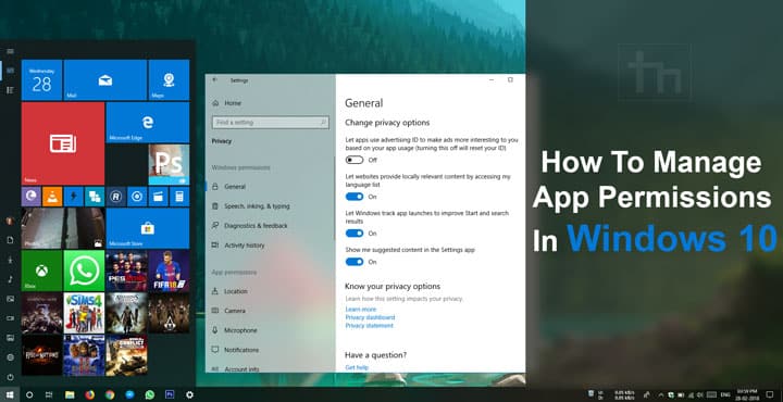 如何在 Windows 10 上管理应用程序权限 - Wwtyrd.com