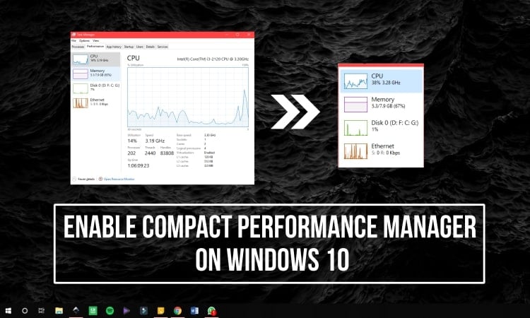 在 Windows 10 上启用 Compact Performance Manager - Wwtyrd.com