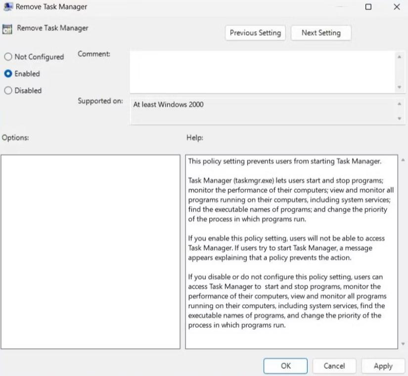 如何在Windows PC上禁用任务管理器 - Wwtyrd.com