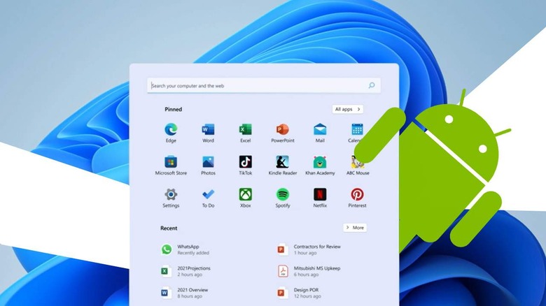 Windows 11 可与 Android 应用程序配合使用 - Wwtyrd.com