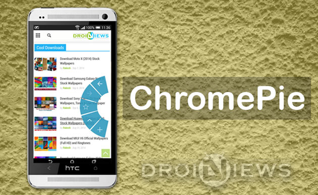 在Chrome浏览器中使用Chromepie享受馅饼控件