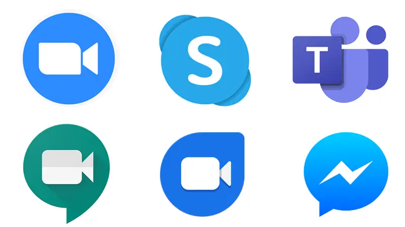 大型比较：Zoom、Skype、Microsoft Teams、Google Meet、Google Duo、Messenger Rooms