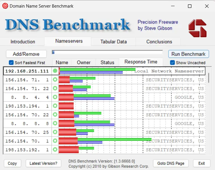 如何测试哪个 DNS 服务器最适合快速互联网速度和响应 - Wwtyrd.com