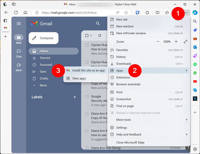 如何将 Gmail 作为 Windows 桌面应用程序 - Wwtyrd.com
