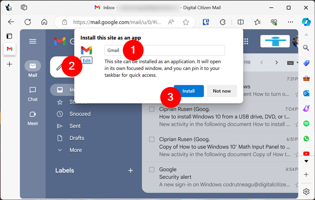 如何将 Gmail 作为 Windows 桌面应用程序 - Wwtyrd.com