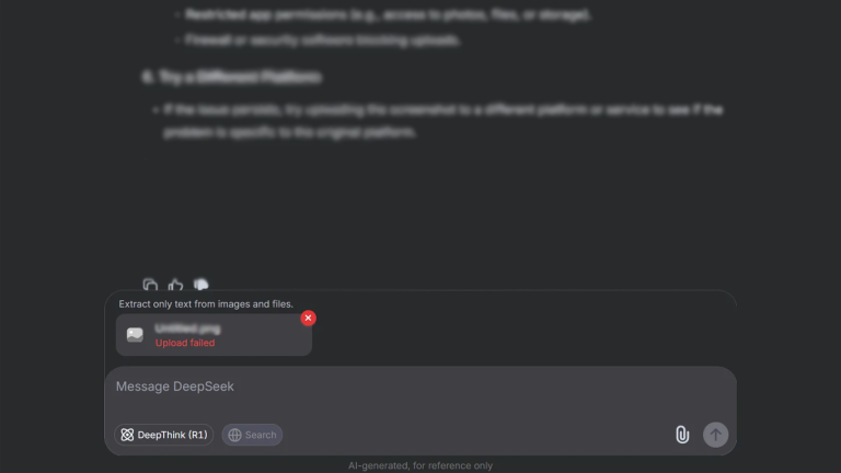 DeepSeek 上传失败？这是修复方法！ 8 种方法 (2025) - Wwtyrd.com