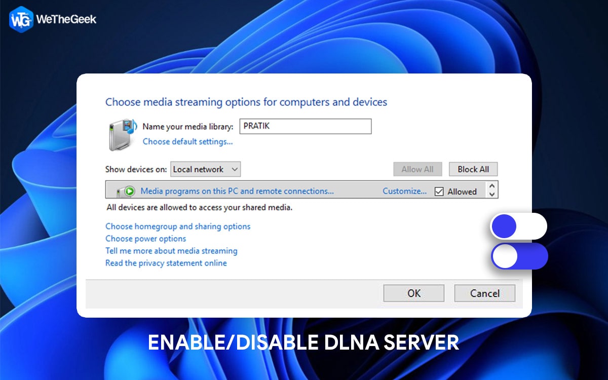 如何在 Windows 11 上啟用/禁用 DLNA 服務器 - Wwtyrd.com