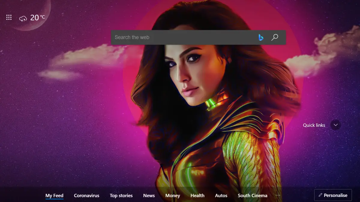 如何在 Microsoft Edge 中更改新選項卡背景圖像 - Wwtyrd.com