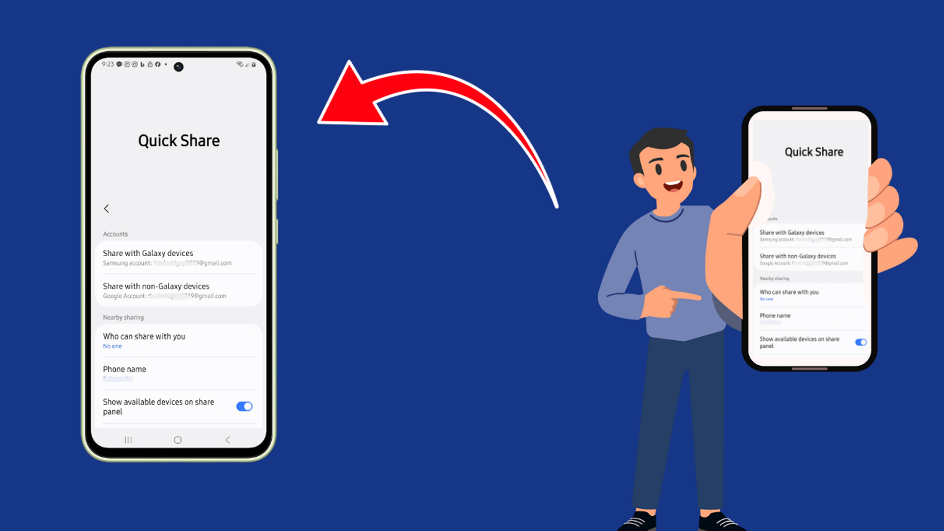 三星 Galaxy A56：快速共享設置說明 - Wwtyrd.com
